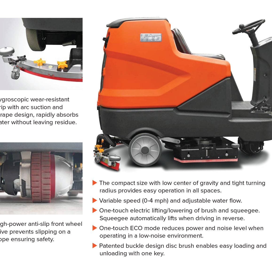NR1060 Industrial Ride-On Electric Scrubber – ESS LIFTS