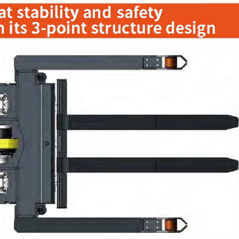 PSE26NSL Edge” Lithium Straddle Stacker 2600lbs. Cap., 63 Through 142 ...