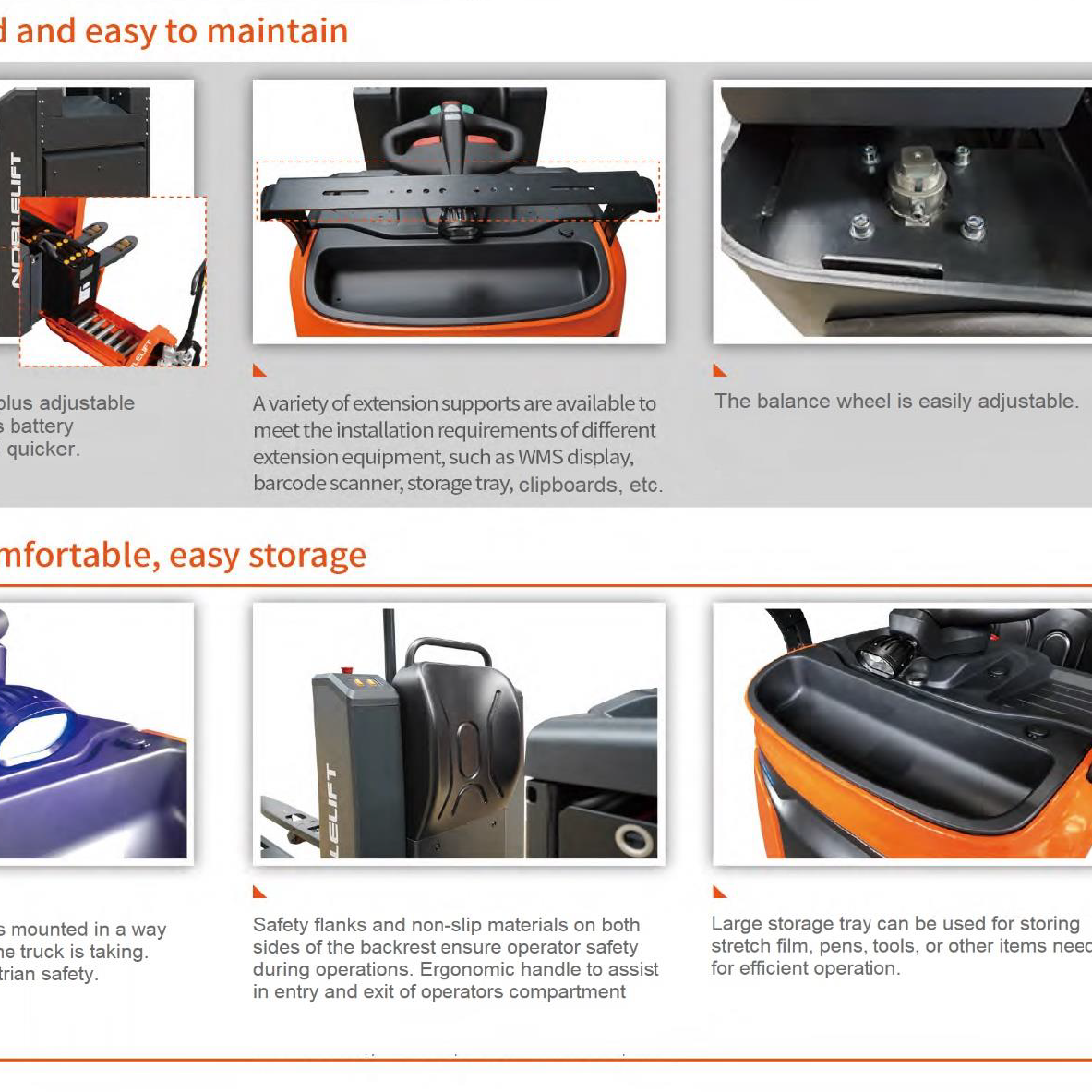 OPL55N Low-Level Electric Order Picker Pallet Jacks – 5,500lb Capacity ...