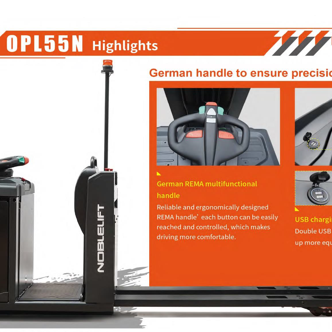 OPL55N Low-Level Electric Order Picker Pallet Jacks – 5,500lb Capacity ...