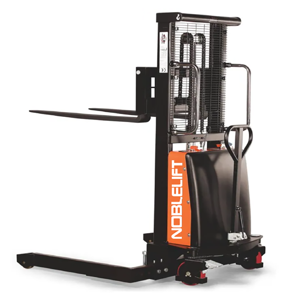 SPN22AG Semi-Electric Straddle Stacker – 2,200lb Capacity – ESS LIFTS