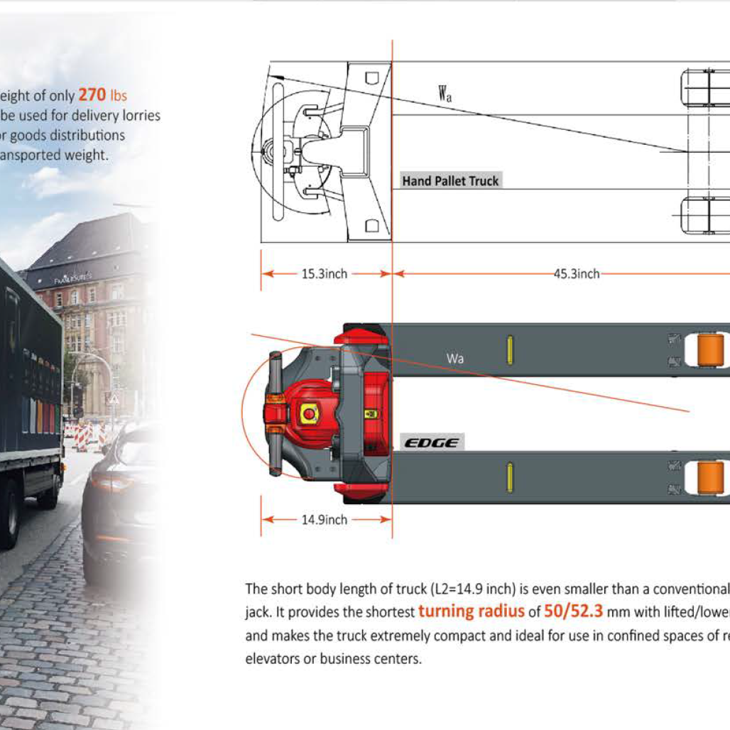 PTE33N “EDGE” LITHIUM Walkie Pallet Jack – 3,300lb capacity – ESS LIFTS